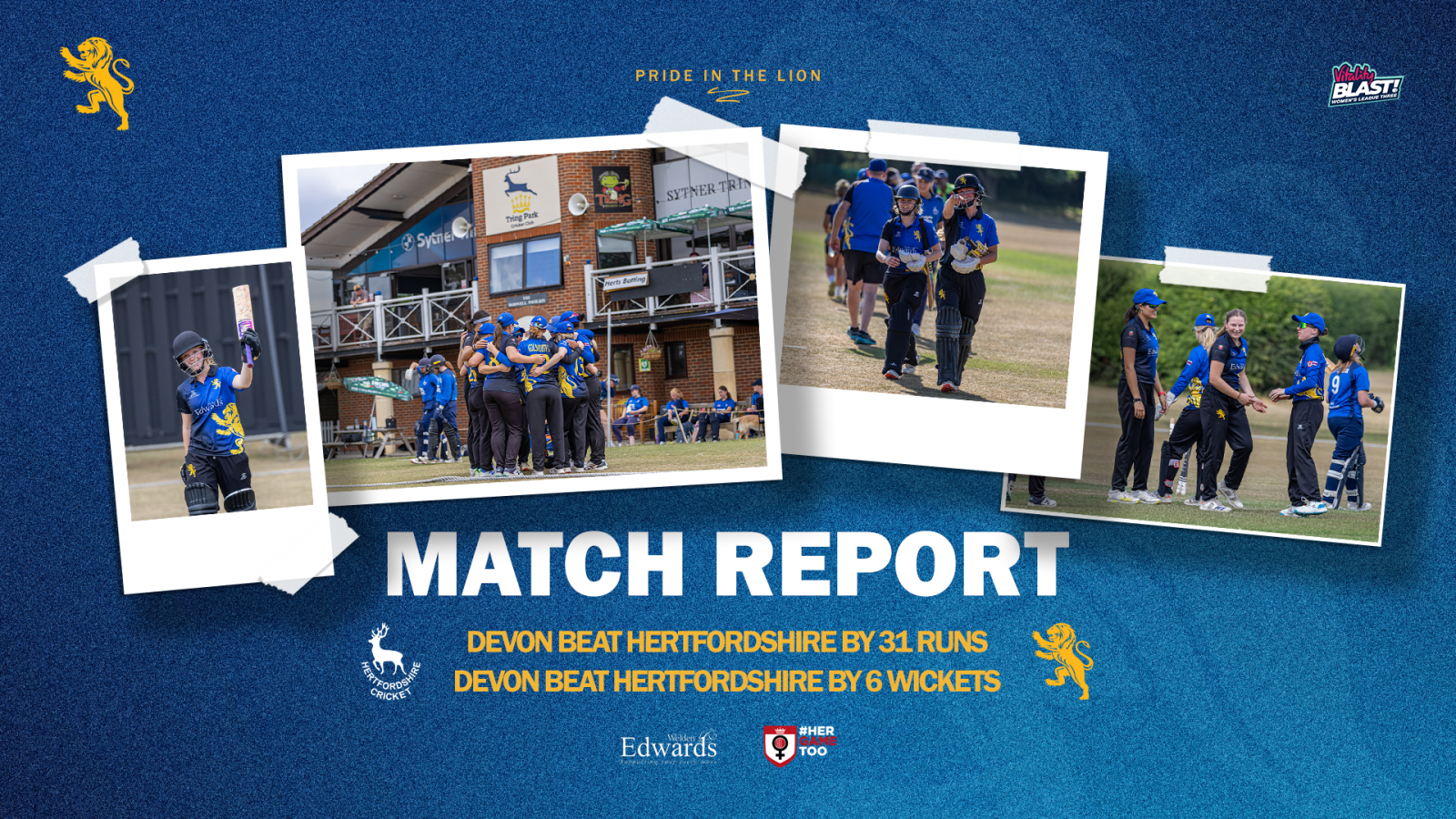 Match Report: Hertfordshire vs Devon Women - Devon Cricket